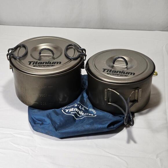 Games | Evernew 5ll Expedition Titanium Series Non Stick Nesting Pot ...